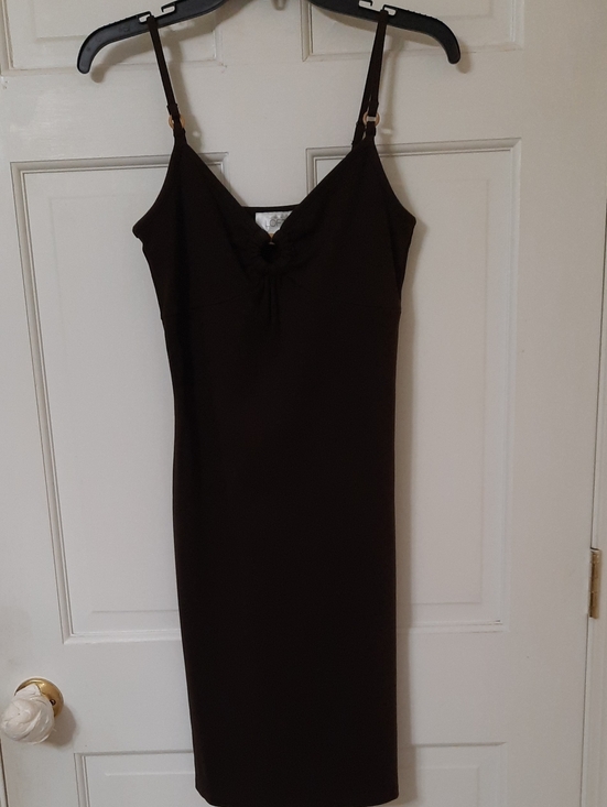 LOFT | Dresses | Loft Brown Dress With Spaghetti Straps | Poshmark